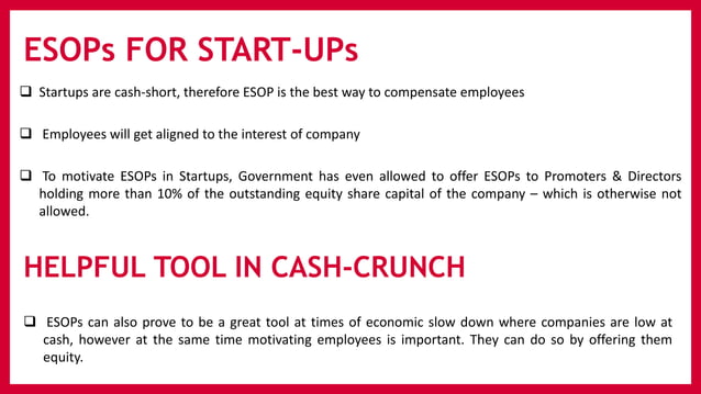 EMPLOYEE STOCK OPTION PLAN (ESOP) | PPTX