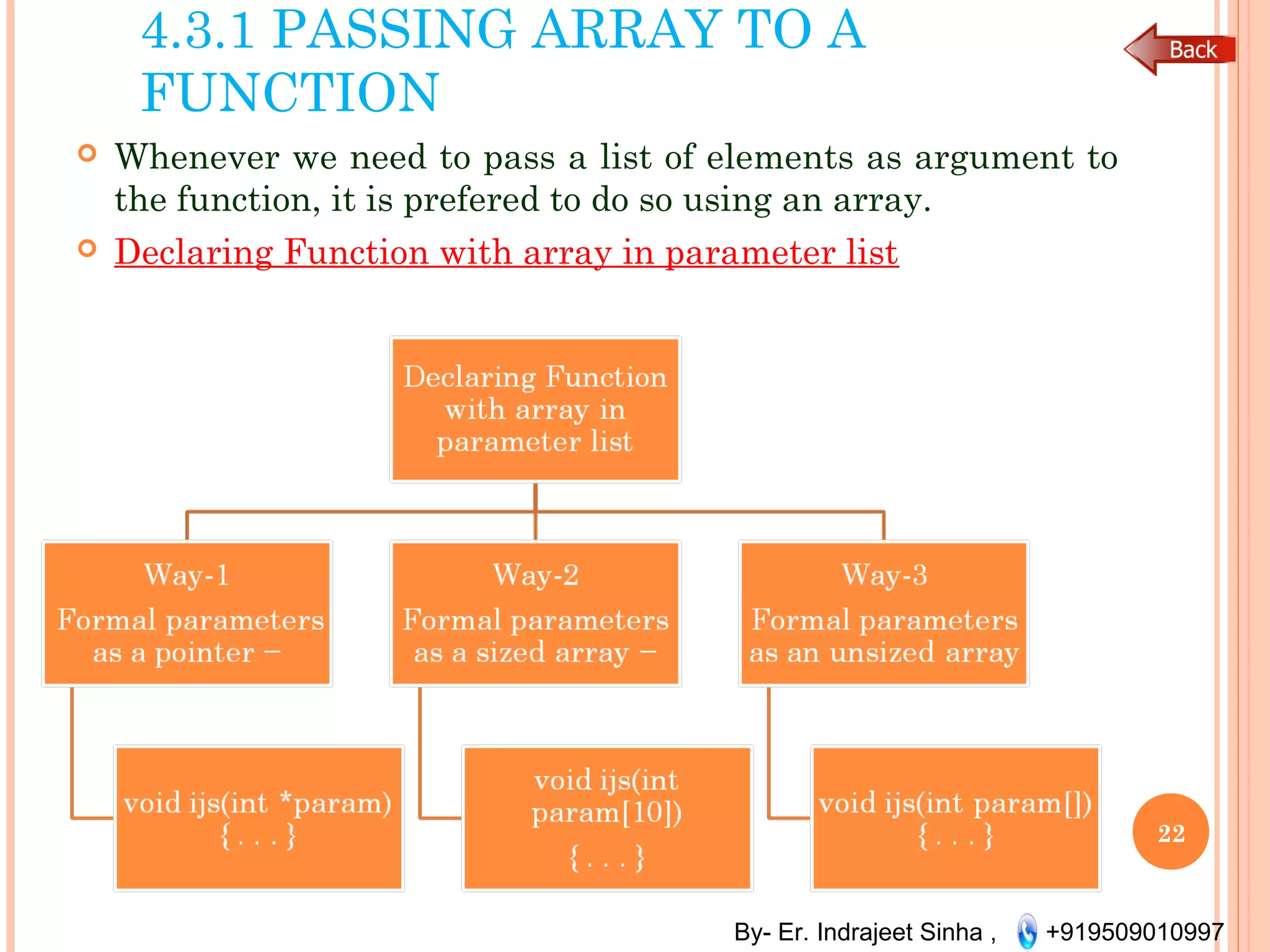 Unit iv functions | PPT | Programming Languages | Computing