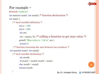 Unit iv functions | PPT | Programming Languages | Computing
