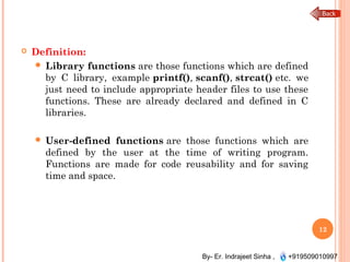 Unit iv functions | PPT | Programming Languages | Computing