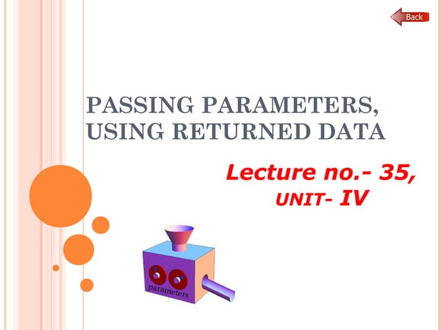 Unit iv functions | PPT | Programming Languages | Computing