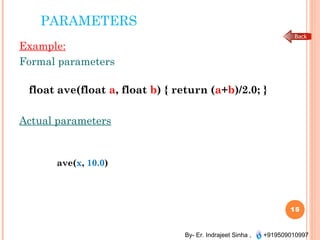 Unit iv functions | PPT | Programming Languages | Computing