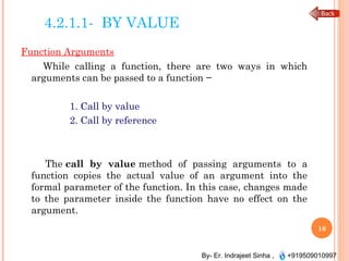 Unit iv functions | PPT | Programming Languages | Computing