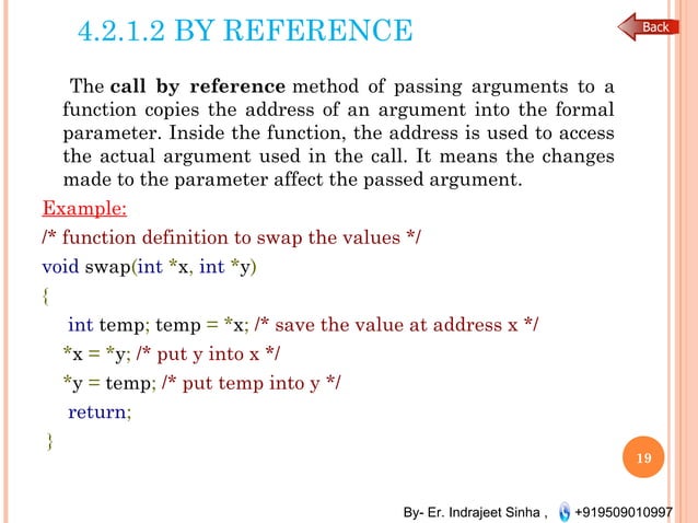 Unit iv functions | PPT | Programming Languages | Computing