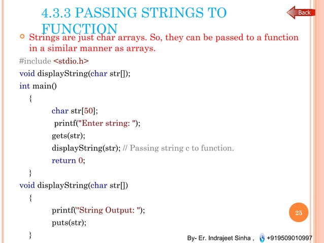 Unit iv functions | PPT | Programming Languages | Computing