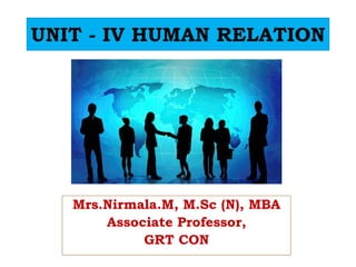 Unit - IV Human Relation.pptx