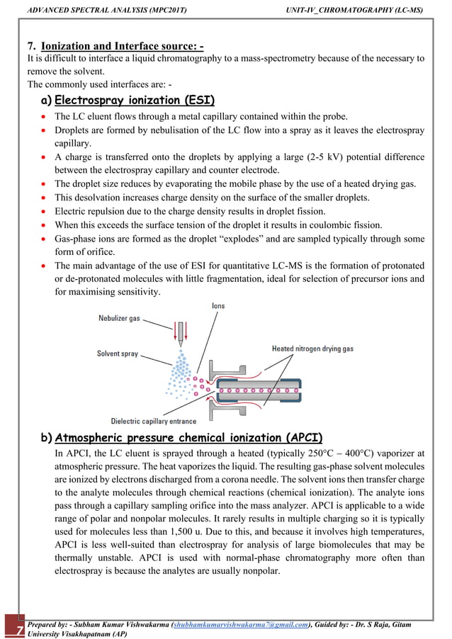 liquid chromatography-mass spectrometry (LC-MS) | PDF | Chemistry | Science