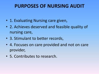 UNIT-IV M.sc I year NURSING AUDIT CHN.pptx