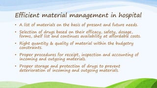 Management of Equipment supplies | PPTX