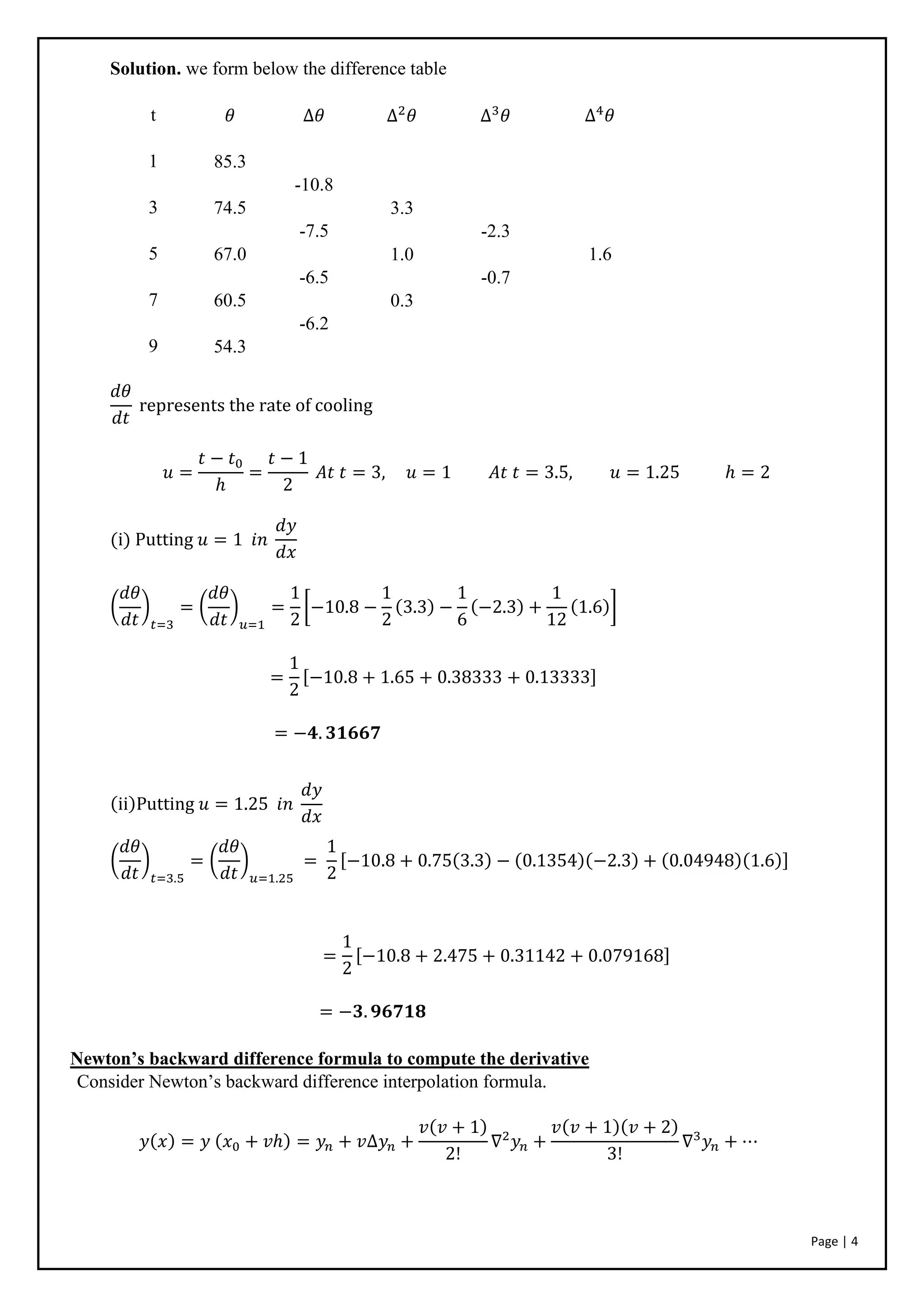 Study Material Numerical Differentiation and Integration | PDF | Physics | Science