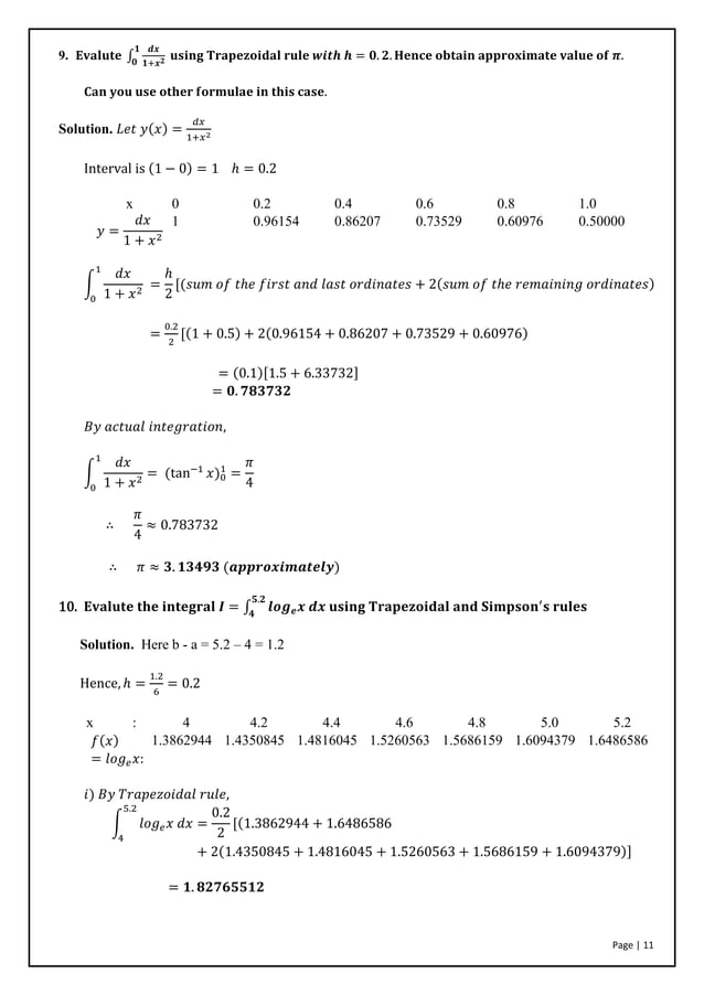 Study Material Numerical Differentiation and Integration | PDF | Physics | Science