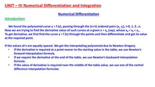 Numerical Differentiation and Integration | PDF