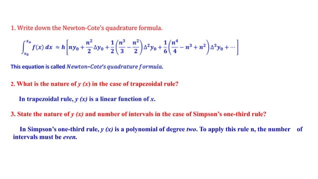Numerical Differentiation and Integration | PDF | Technology & Computing