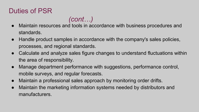 Unit-IV; Professional Sales Representative (PSR).pptx