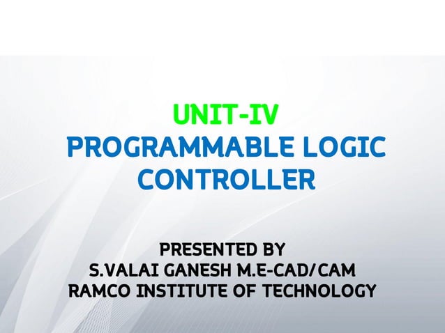 Programmable Logic Controller | PDF | Operating Systems | Computer Software and Applications