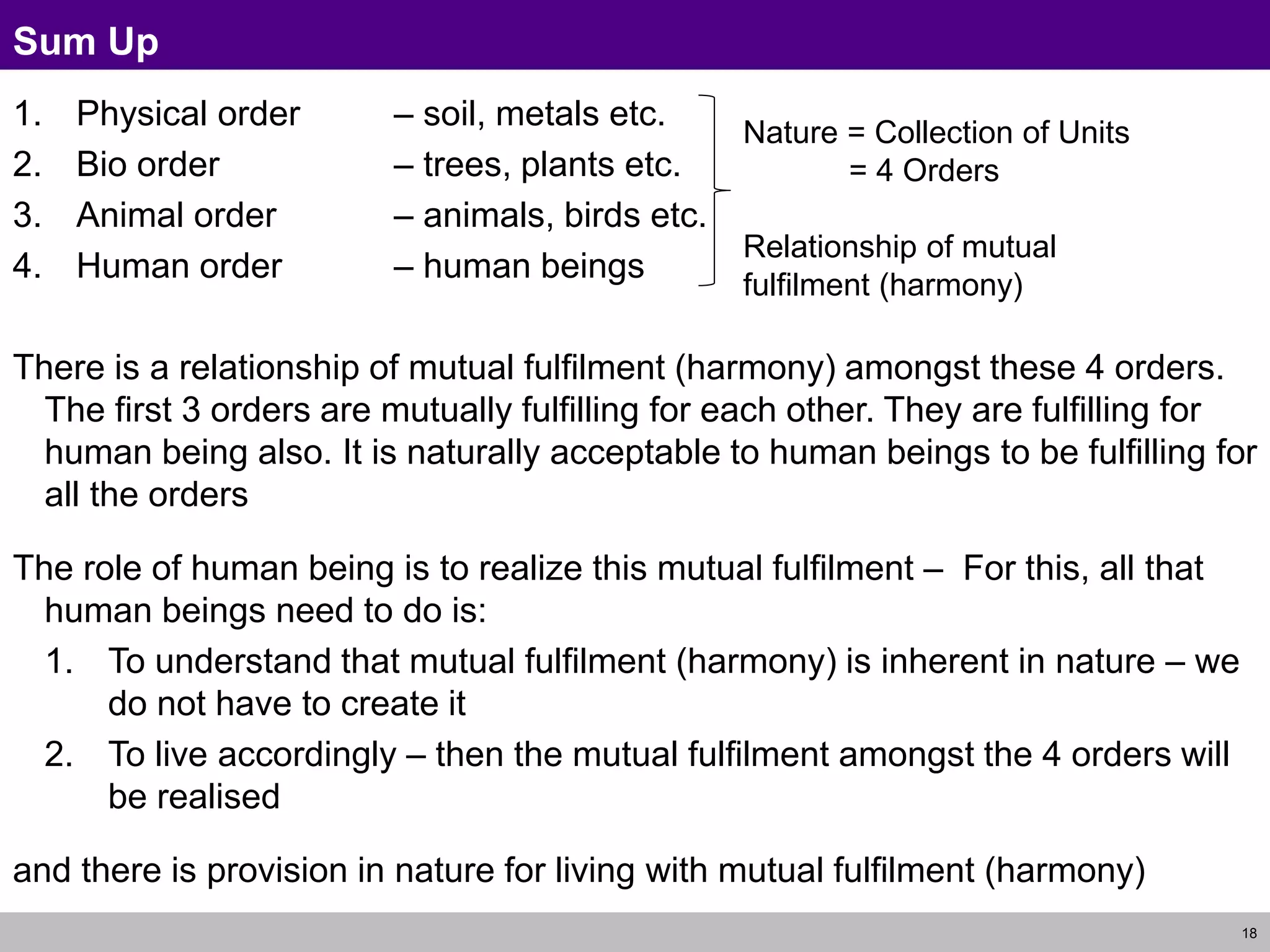 Unit 4 Harmony in nature and existence | PPT