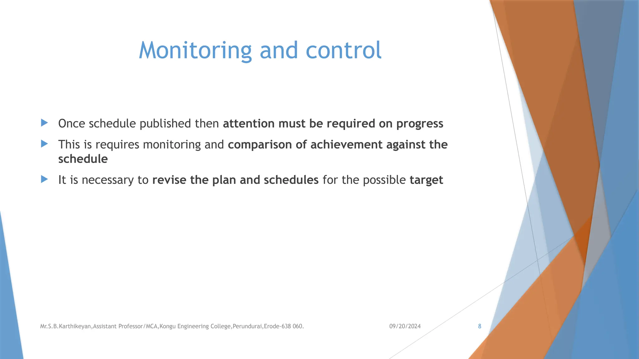 Resource Allocation And Monitoring And Control In Software Project Management Pptx Business