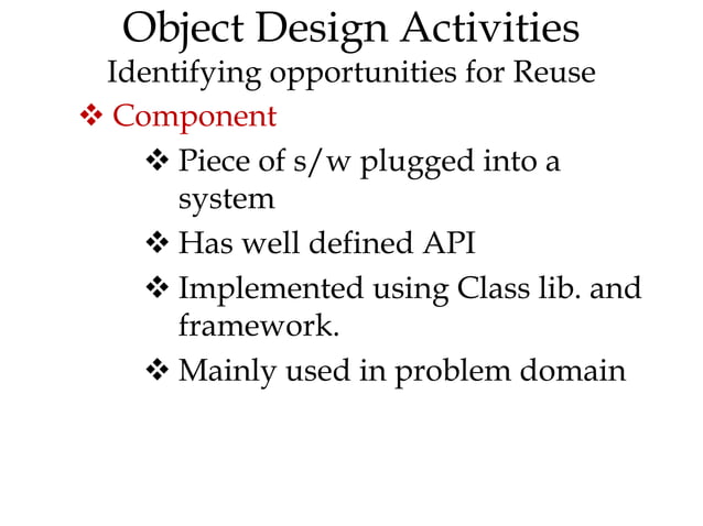 Object Oriented System Design | PPT
