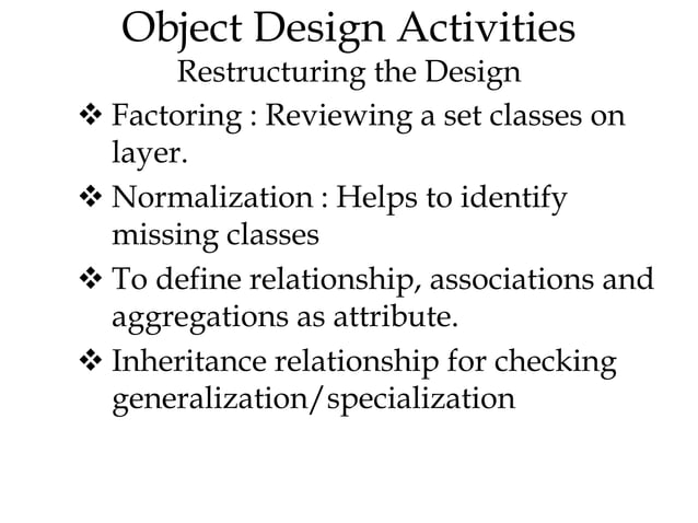 Object Oriented System Design Ppt