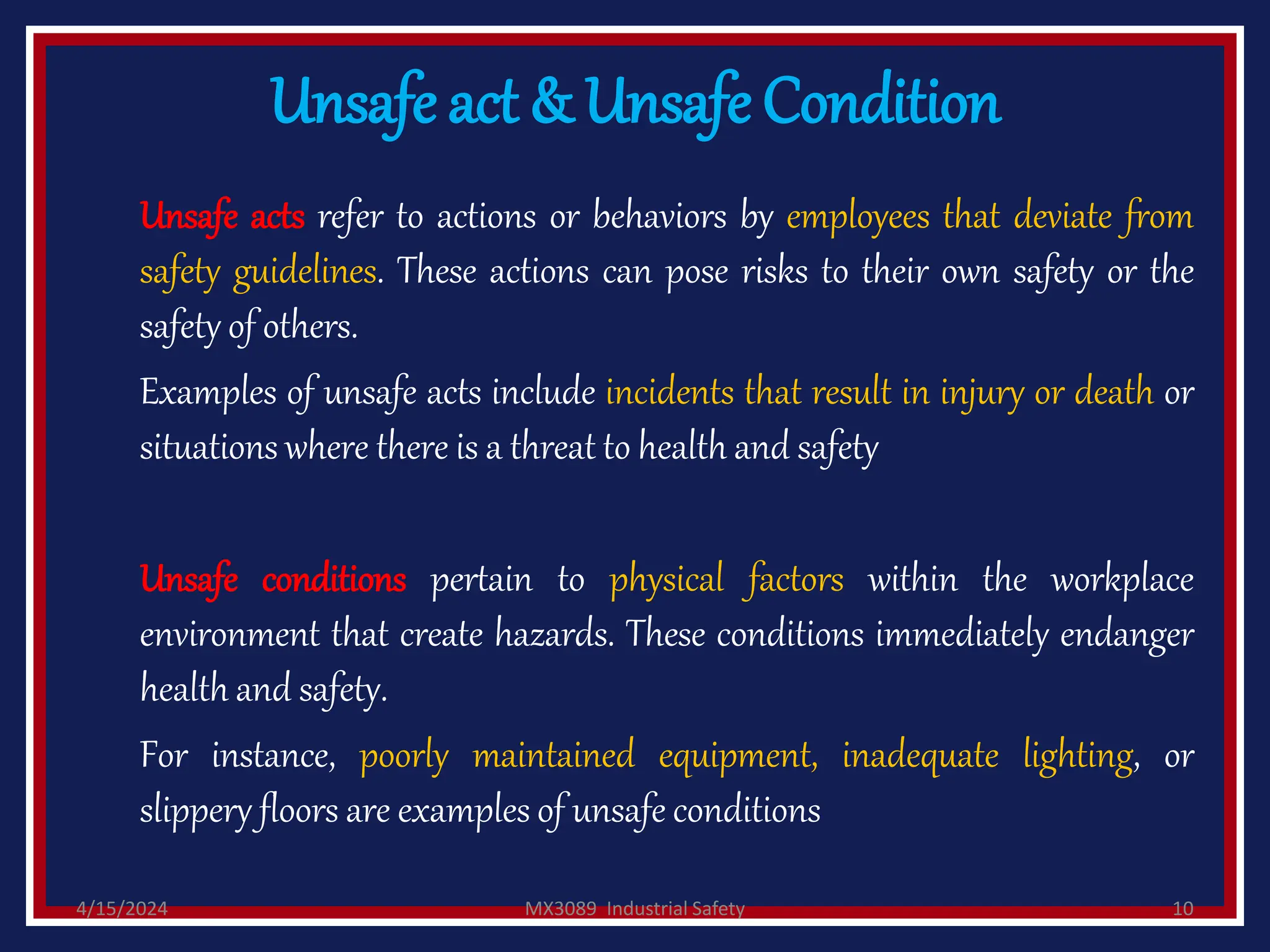 Industrial Safety Unit-IV workplace health and safety.ppt