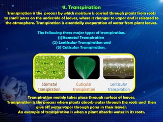 Unit- I -Water Relations in Plant Metabolism | PDF