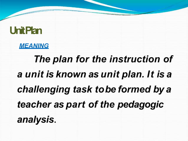 Unit planning | PPTX | Educational Assessment | Education