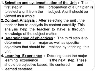 Unit planning | PPTX