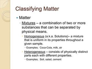 Properties of Matter | PPTX