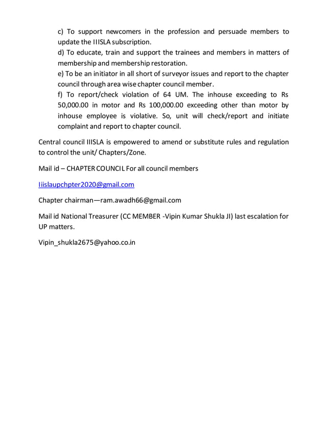 Unit rules/constitution | PDF