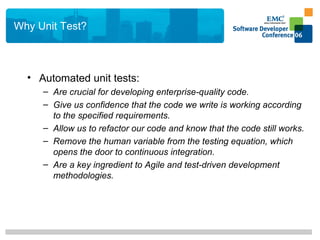 Unit Testing DFC | PPT
