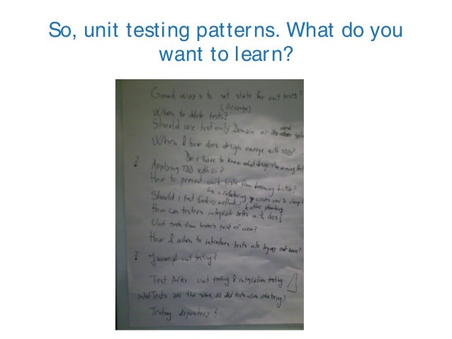 Unit testing-patterns