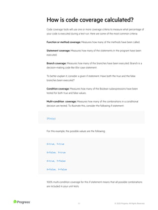 Unit Testing Guide. Helps to understand the basics of unit testing . | PDF