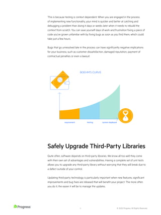 Unit Testing Guide. Helps to understand the basics of unit testing . | PDF