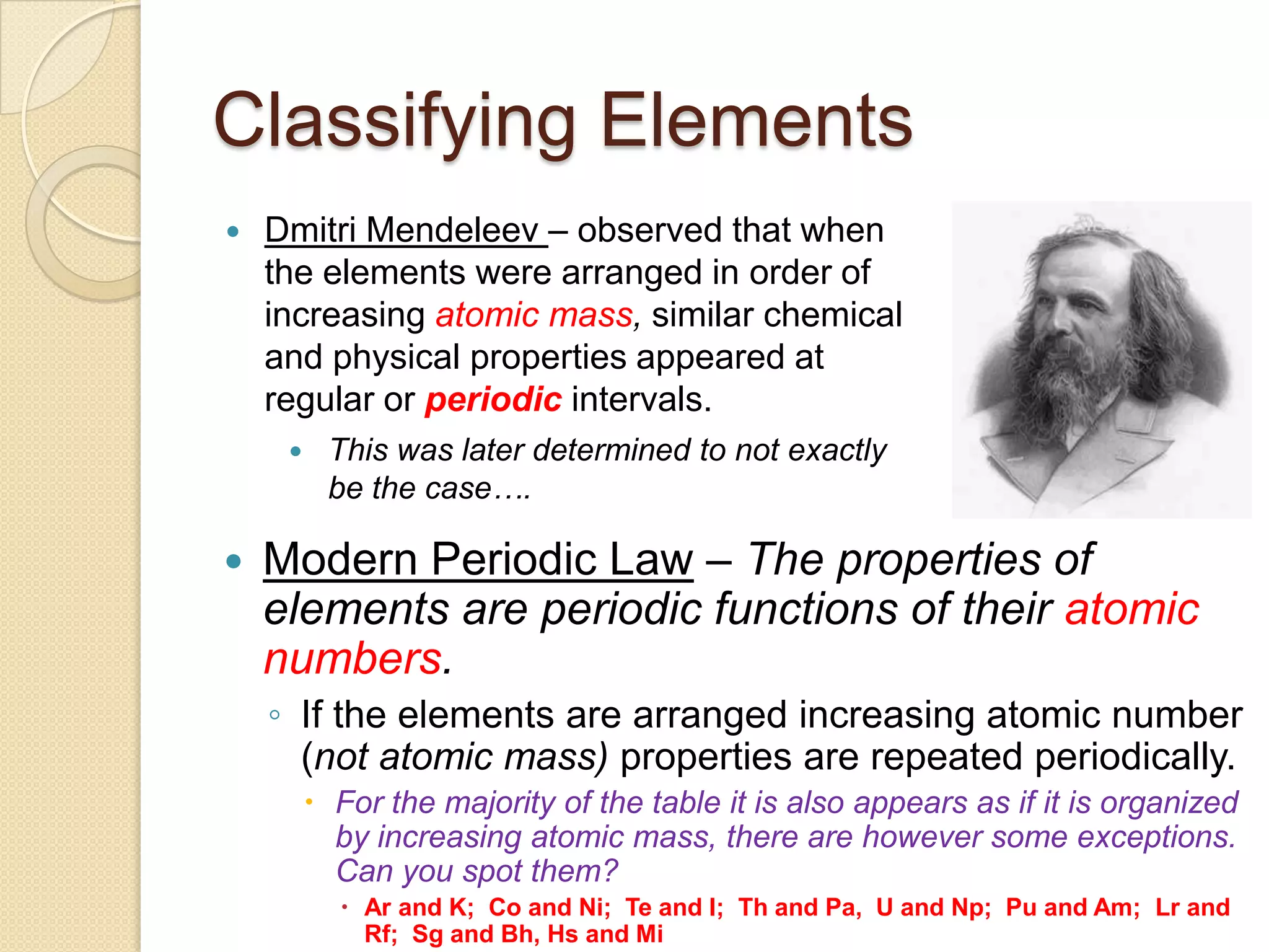 Unit the periodic table2 | PPTX