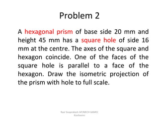 GE8152 ENGINEERING GRAPHICS Unit v-1. isometric projection | PPT