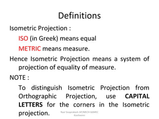 GE8152 ENGINEERING GRAPHICS Unit v-1. isometric projection | PPT