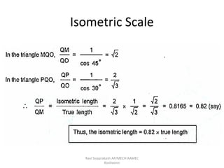 GE8152 ENGINEERING GRAPHICS Unit v-1. isometric projection | PPT