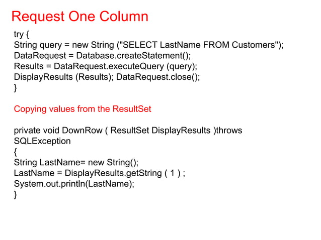 JDBC,Types of JDBC,Resultset, statements,PreparedStatement ...