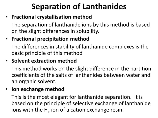 Inner transition elements | PPTX | Chemistry | Science