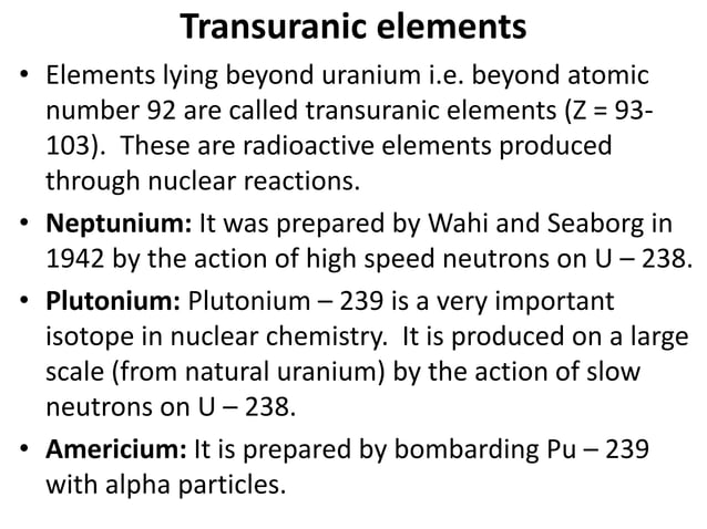 Inner transition elements | PPTX | Chemistry | Science