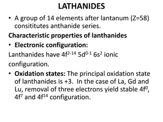 Inner transition elements | PPTX