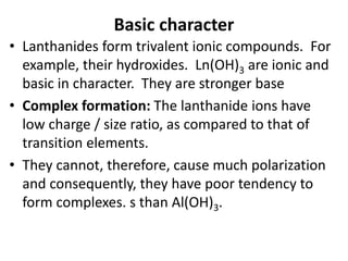 Inner transition elements | PPTX
