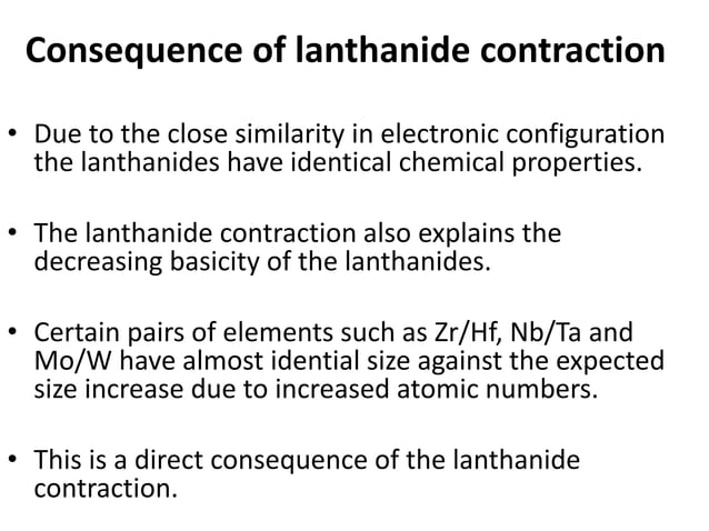 Inner transition elements | PPTX | Chemistry | Science