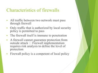 System Security- Firewalls and ID System | PPTX