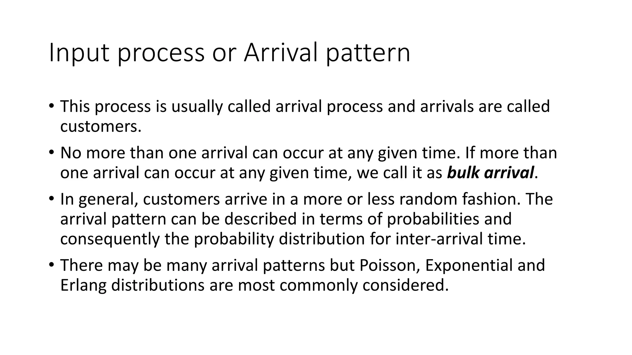 Unit V - Queuing Theory | PPTX