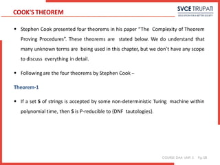 UNIT-V.pdf daa unit material 5 th unit ppt | PDF