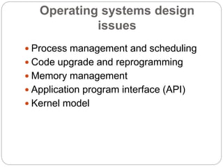 OPERATING SYSTEMS FOR SENSOR NETWORKSpptx | PPTX