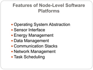 OPERATING SYSTEMS FOR SENSOR NETWORKSpptx | PPTX