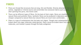 INTRODUCTION OF FIBERS & DRUGS FOR MEDICINAL USES UNIT-V | PPTX