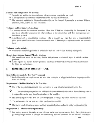 Unit -V 19CS408T - Software Testing Notes | PDF